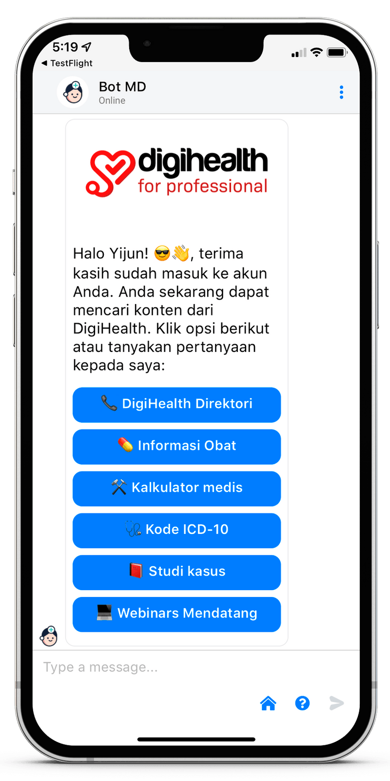 Bot MD x DigiHealth.id